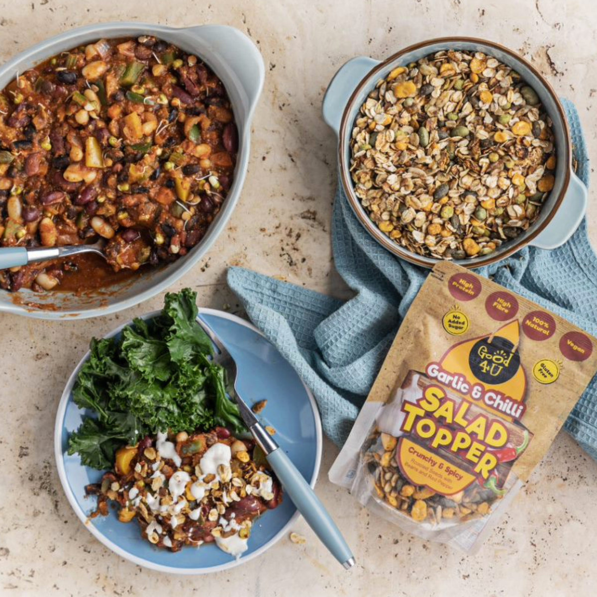 Chipotle Bean Chilli With Spiced Crunchy Crumble – Good4U Online